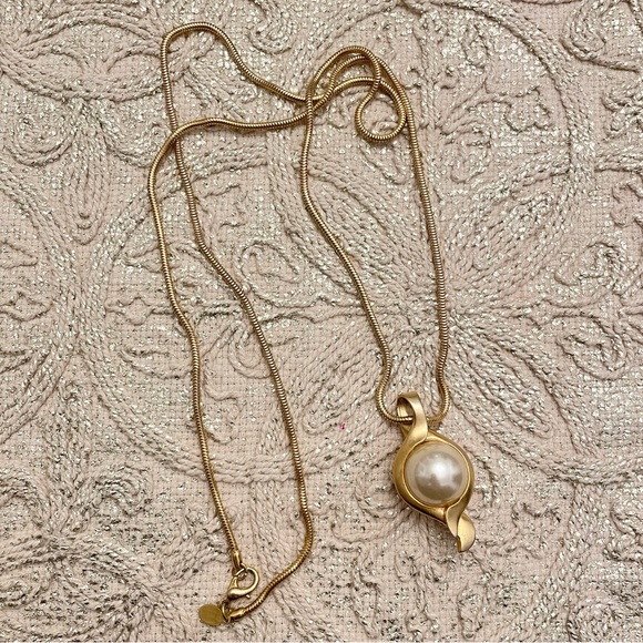 Express | Jewelry | Vintage Express Long Chain Pearl Necklace | Poshmark